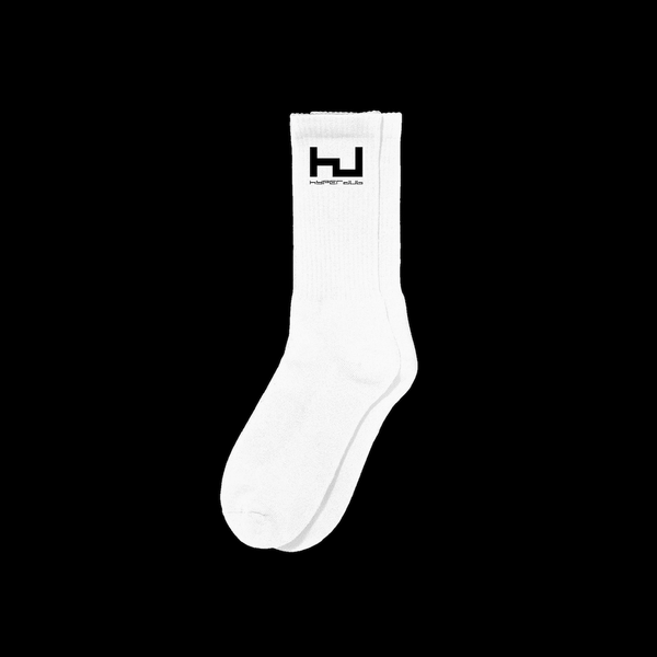 Official Hyperdub Logo Socks - White